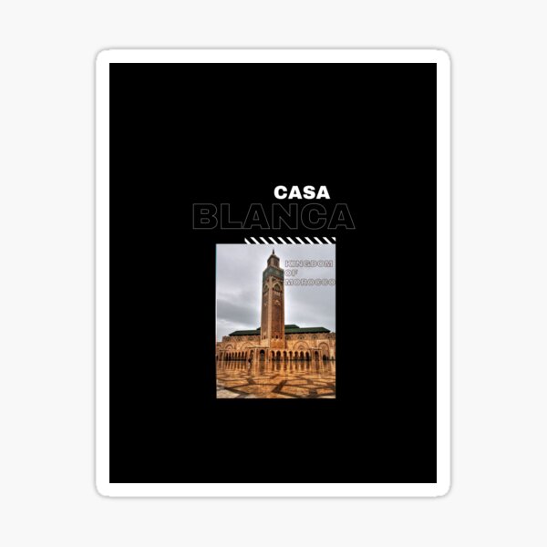 "Casablanca" Sticker for Sale by Soufianetabit22 | Redbubble