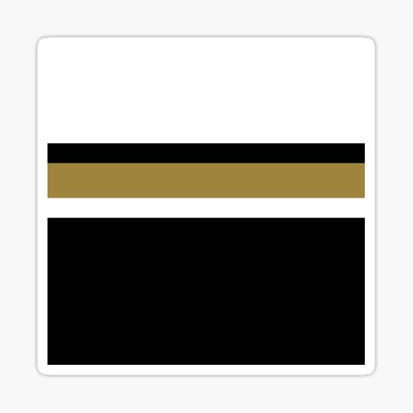 "Team Colors2 ....Gold,black and white" Sticker for Sale by ...