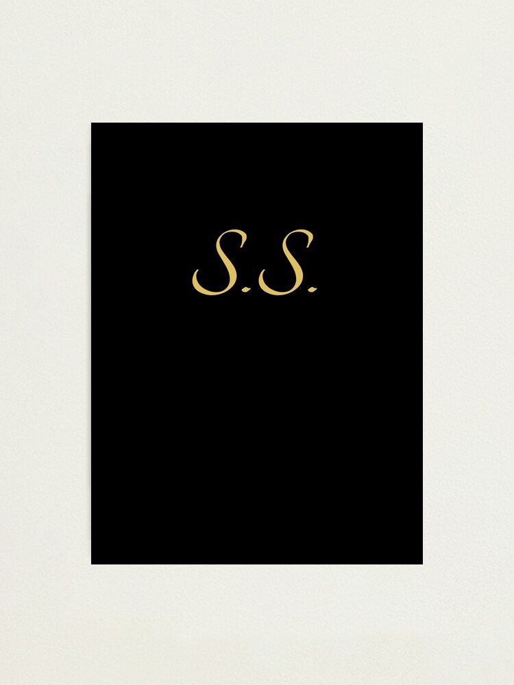 Lámina fotográfica «SS Iniciales | Letras de oro | Regalos ...