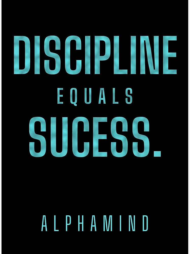 "DISCIPLINE Equals SUCCESS - APLHAMIND (Series 1) Fitness Motivational ...