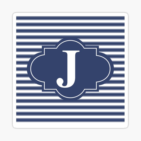 "Letter J Monogram " Sticker for Sale by LamaraK | Redbubble