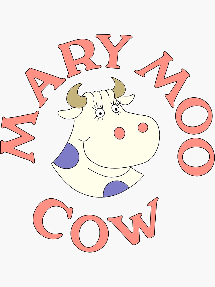 "Arthur: Mary Moo Cow" Sticker by Emmothy | Redbubble