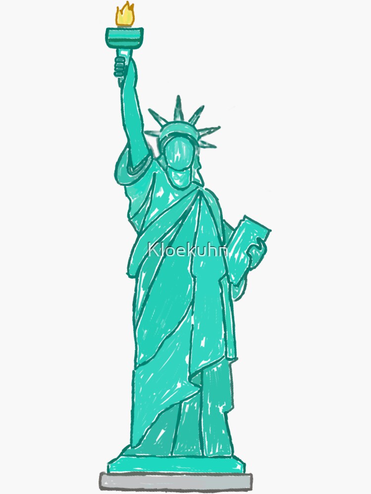 "Lady liberty " Sticker by Kloekuhn | Redbubble