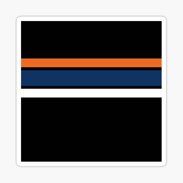 "Team Colors 2...Orange,blue, white and black" Sticker by BeckyNola504 ...