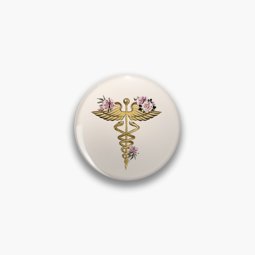 "Caduceus Art Medical, medical illustration art, floral caduceus ...