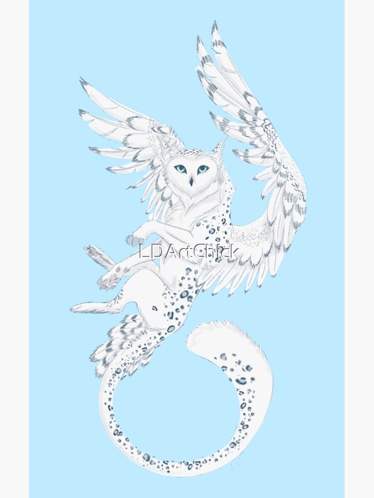 "Snow Leopard Chimera" Poster for Sale by LDArtChick | Redbubble