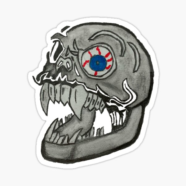 "Skully" Sticker by ReaperGear | Redbubble
