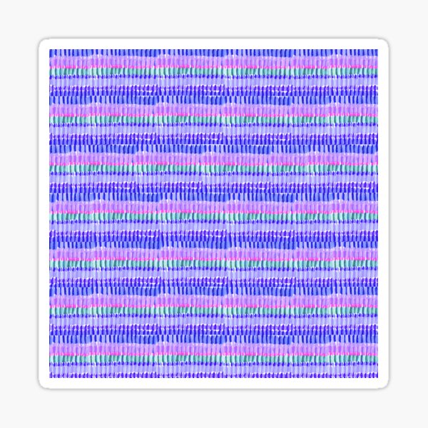 "Boho Blue Stripes" Sticker by MarcyBrennanArt | Redbubble