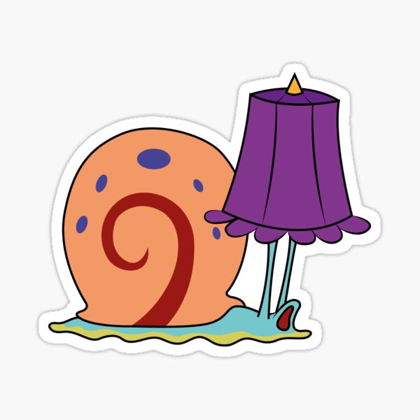 "Hiding Gary the Snail" Sticker by swiftygifty-art | Redbubble