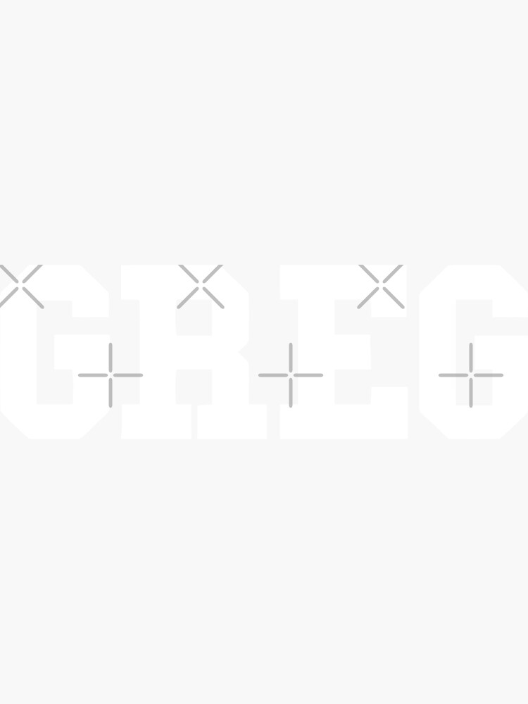 "Danny Gonzalez Merch GREG Logo" Sticker by Rainko | Redbubble