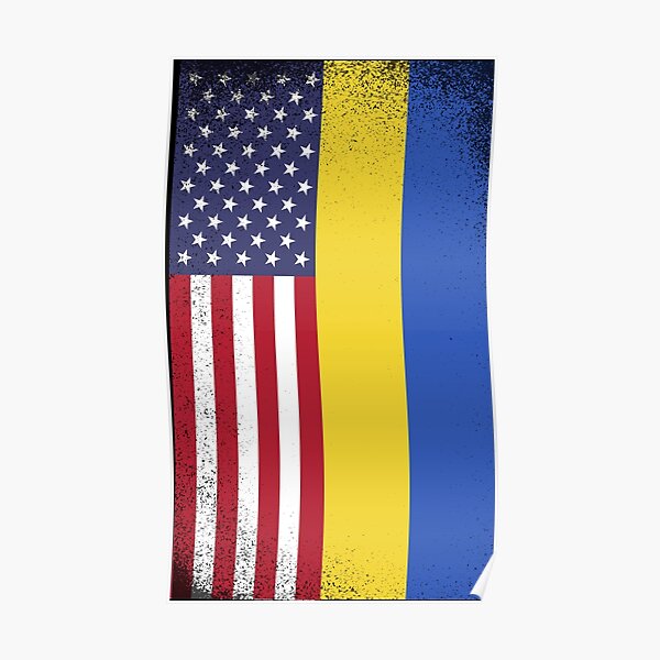 retro ukrainian american flag,ukrainian american flag, vintage ...