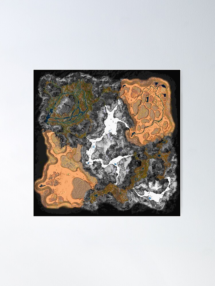 "Icarus Map" Poster for Sale by The Pathfinders | Redbubble