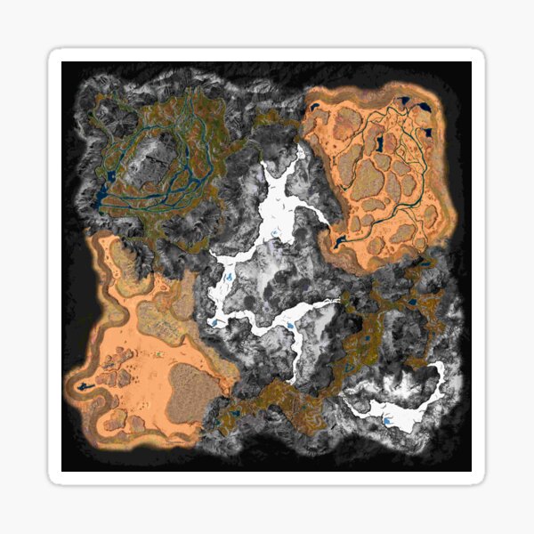 "Icarus Map" Sticker by Mr-Zero | Redbubble