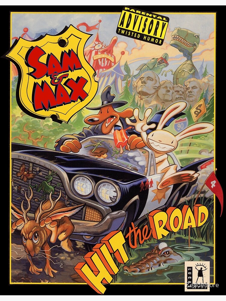 "Sam And Max : Hit The Road" Poster for Sale by Zeddemore | Redbubble