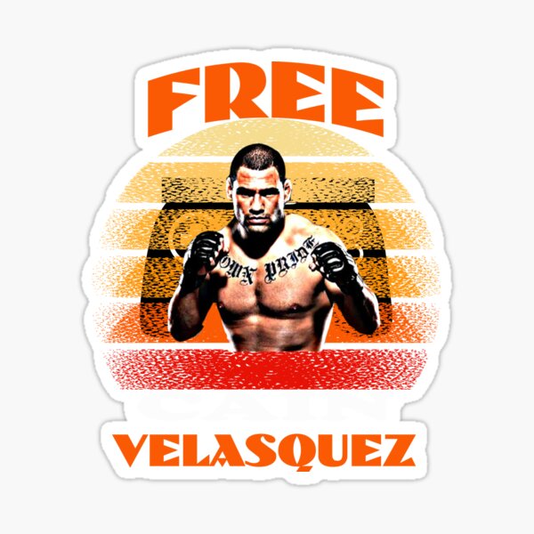 "Free Cain-Velasquez retro" Sticker by acherkaoui76 | Redbubble