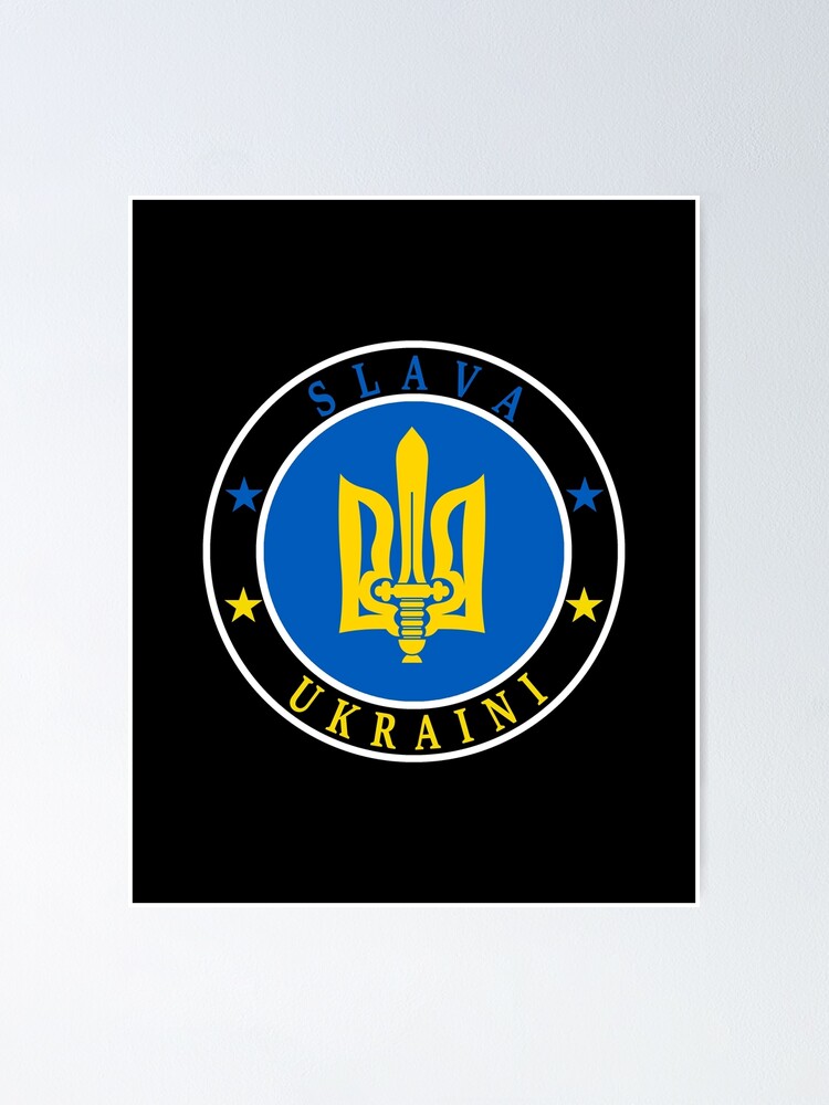 "Slava ukraini" Poster by vooART | Redbubble