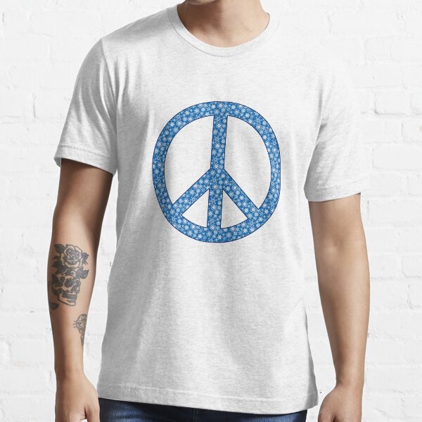 "Snowflakes Peace Symbol" T-shirt by LoveAndDefiance | Redbubble