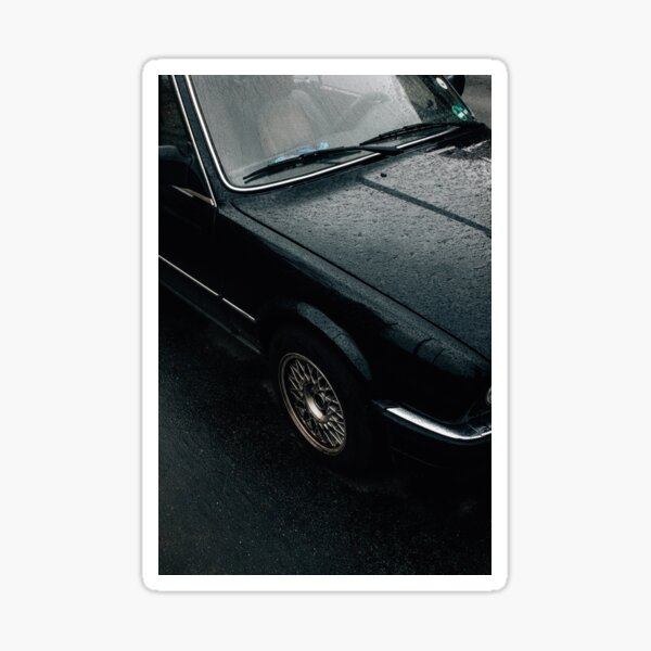 "Rain covered vintage car" Sticker by autoisthemotive | Redbubble