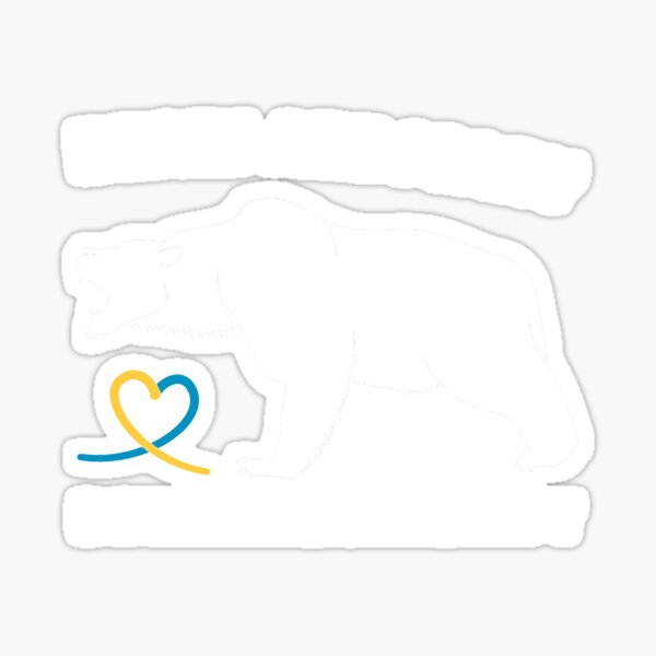 Pegatina «Genial decir la idea de regalo del oso del día del síndrome ...