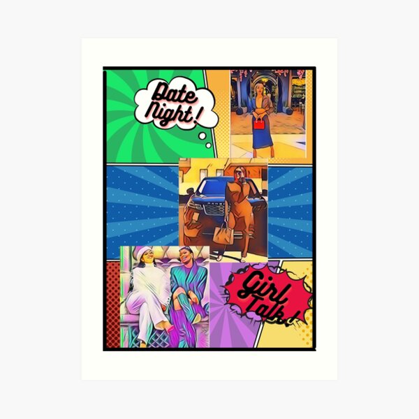 "Black Women luxury comic strip, Cartoon" Art Print for Sale by ...