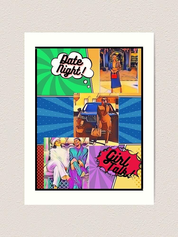 "Black Women luxury comic strip, Cartoon" Art Print for Sale by ...