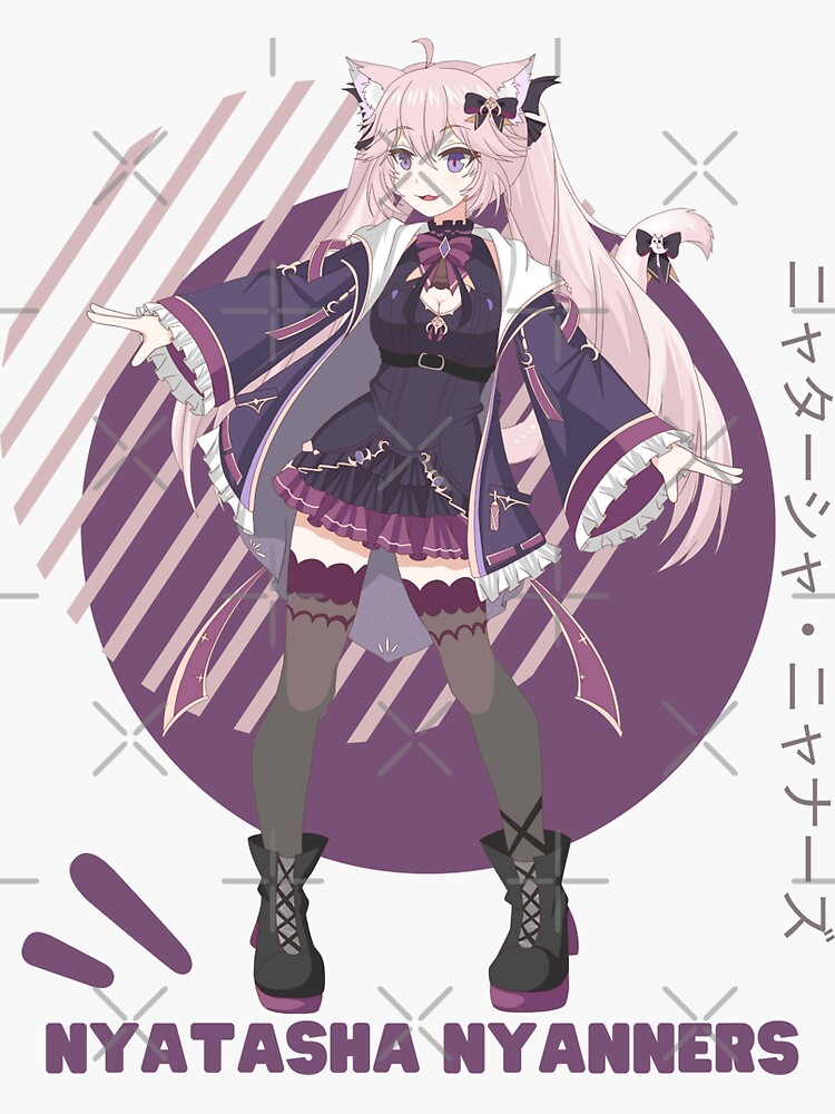 "nyatasha nyanners" Sticker by DZCD-- | Redbubble