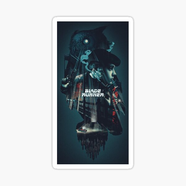 "Blade runner poster 3" Sticker by knrowan | Redbubble