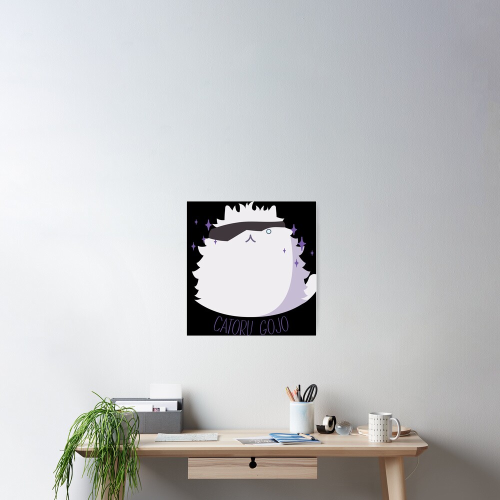 "Chibi Gojo Cat" Poster by Lee-Dunmire | Redbubble