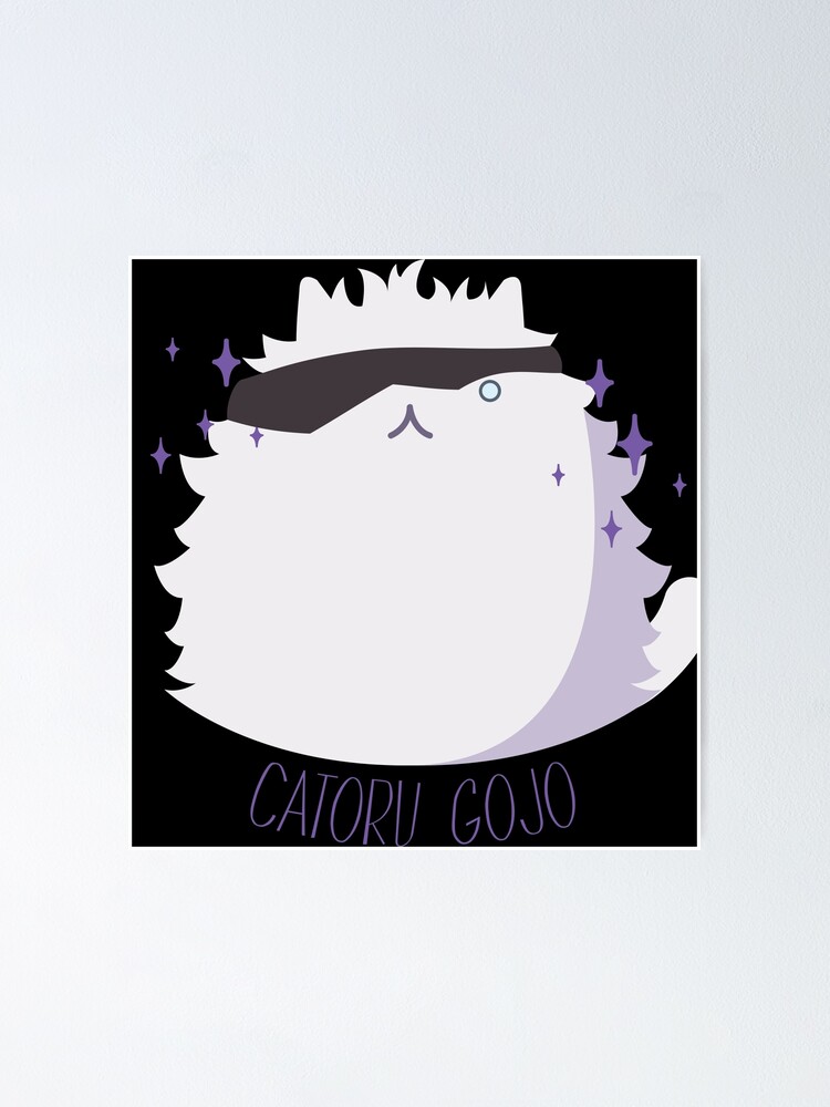 "Chibi Gojo Cat" Poster by Lee-Dunmire | Redbubble
