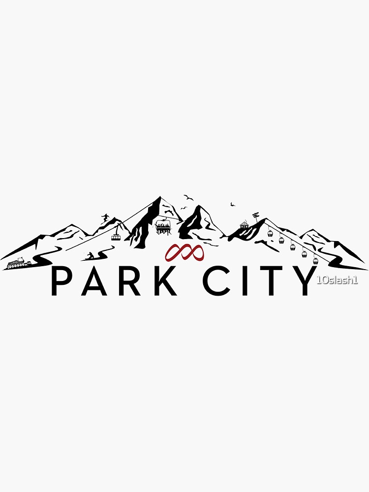 "Park City Resort Mountains" Sticker for Sale by 10slash1 | Redbubble