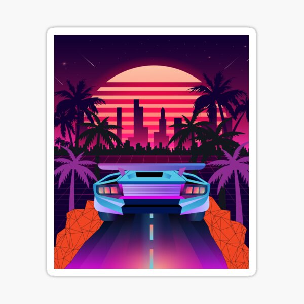 "80's Retro Vibes" Sticker by Spacestreet31 | Redbubble