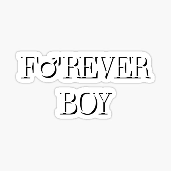 "Forever boy ♂" Sticker for Sale by AriGrandeCanada | Redbubble
