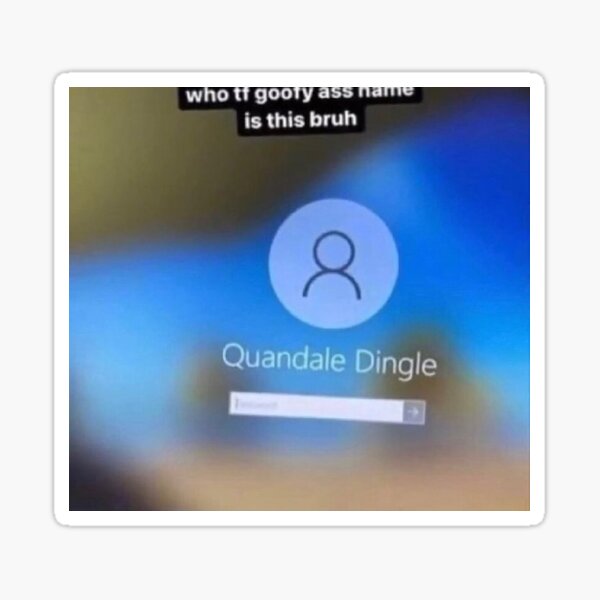 "Quandale Dingle" Sticker for Sale by makothewizard | Redbubble