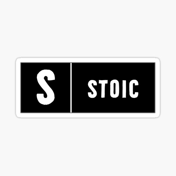 "Rated "S" for Stoic | Stoicism Rating Sticker" Sticker for Sale by ...