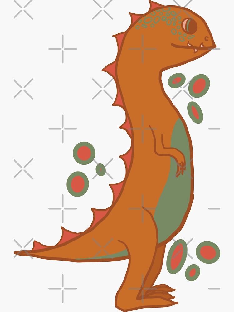 "Derpy Dino" Sticker by Love-Peaches | Redbubble