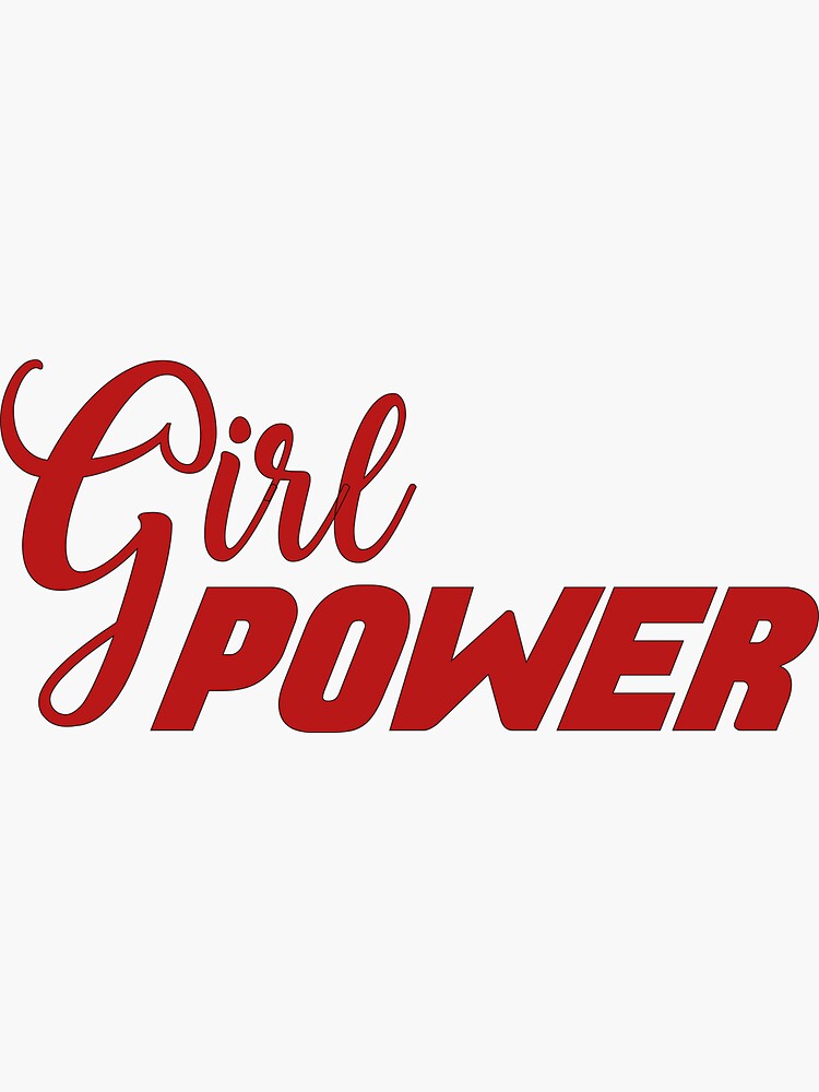 "Girl Power - Red" Sticker by MOKONZI-STORE | Redbubble