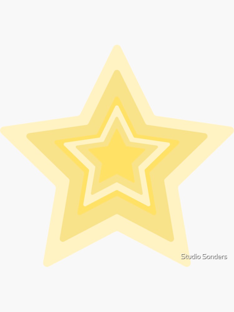 "Yellow Star" Sticker for Sale by verbalrazors | Redbubble