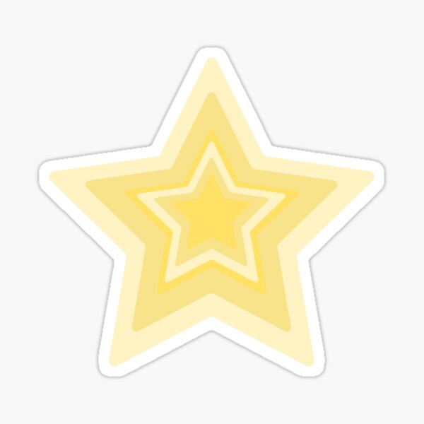"Yellow Star" Sticker for Sale by verbalrazors | Redbubble