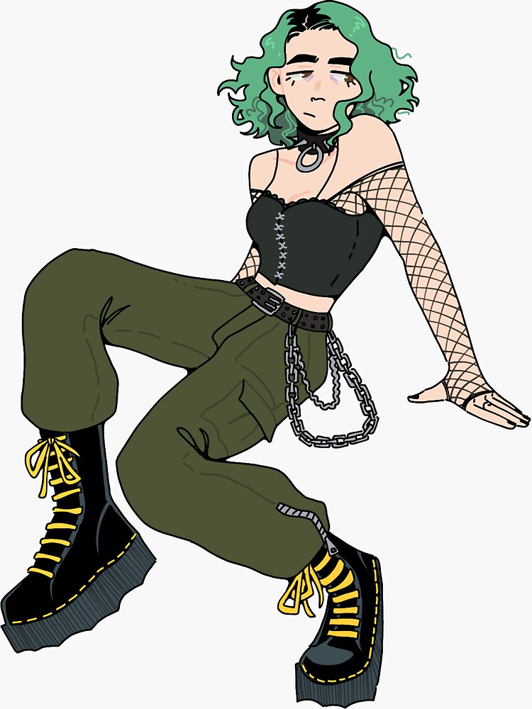 "Alt girl ootd" Sticker by triplefizz | Redbubble