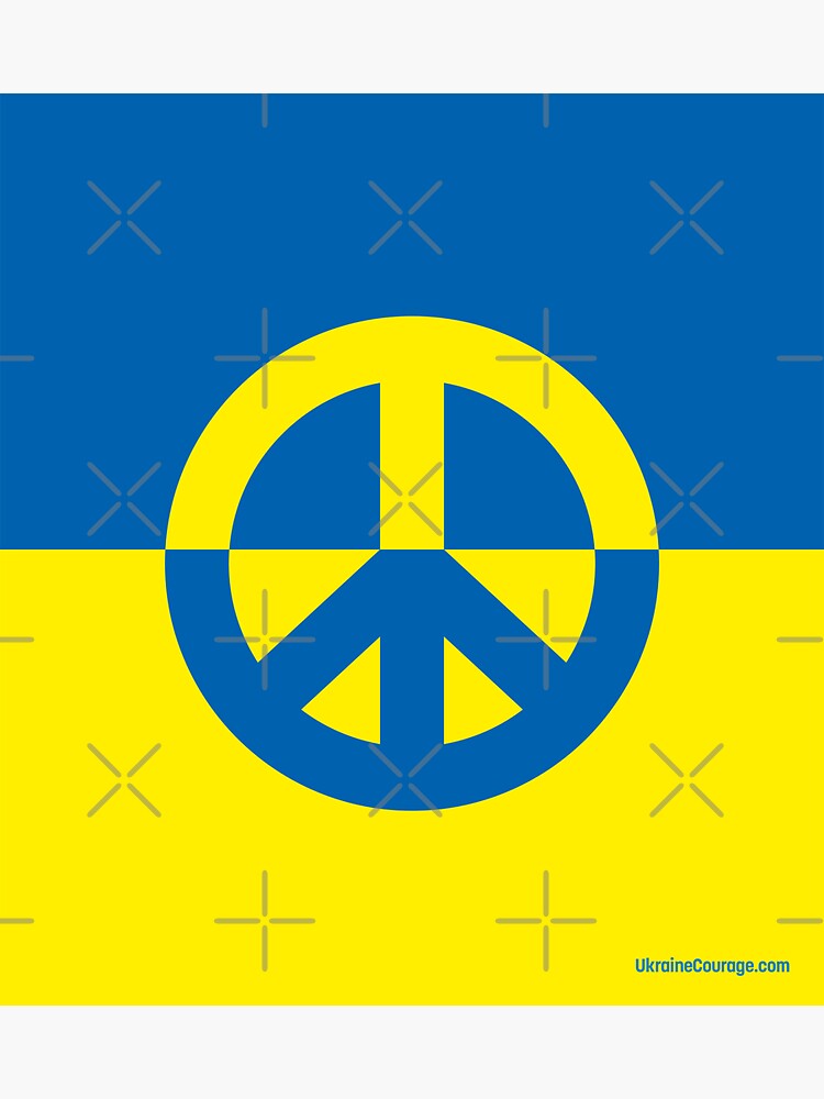"Peace Sign for Ukraine - all proceeds donated" Sticker for Sale by ...