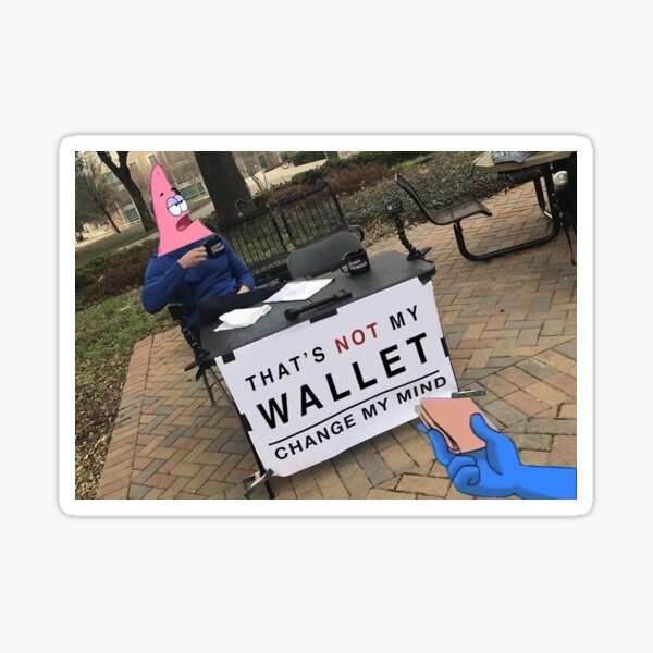 "Thats Not My Wallet" Sticker by NxFWorkshop | Redbubble