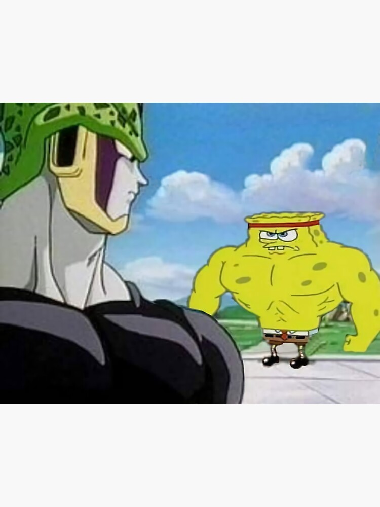 "Spongebob vs Cell" Sticker by NxFWorkshop | Redbubble