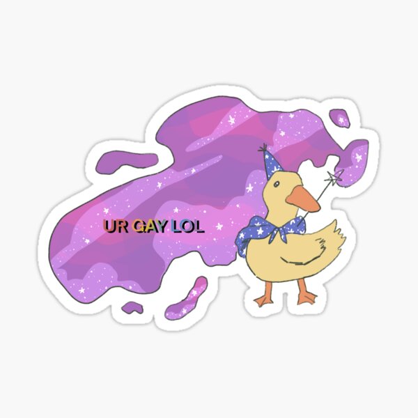 "Pride duck" Sticker by Froge0-0 | Redbubble