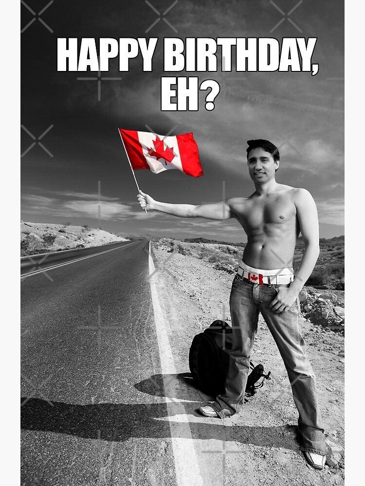 "Justin Trudeau: Happy Birthday, Eh?" Framed Art Print by popdesigner ...