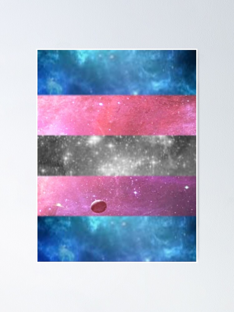 "Galaxy Trans Flag" Poster by ptvaustin | Redbubble