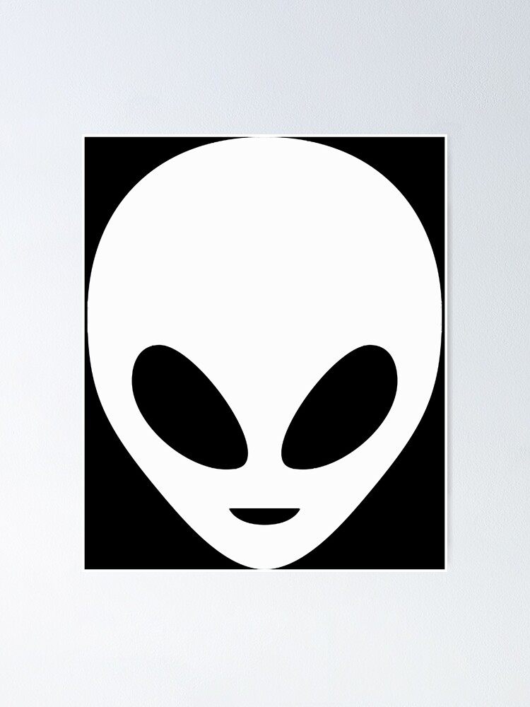 "Little Alien Head" Poster for Sale by AcaxaHino | Redbubble
