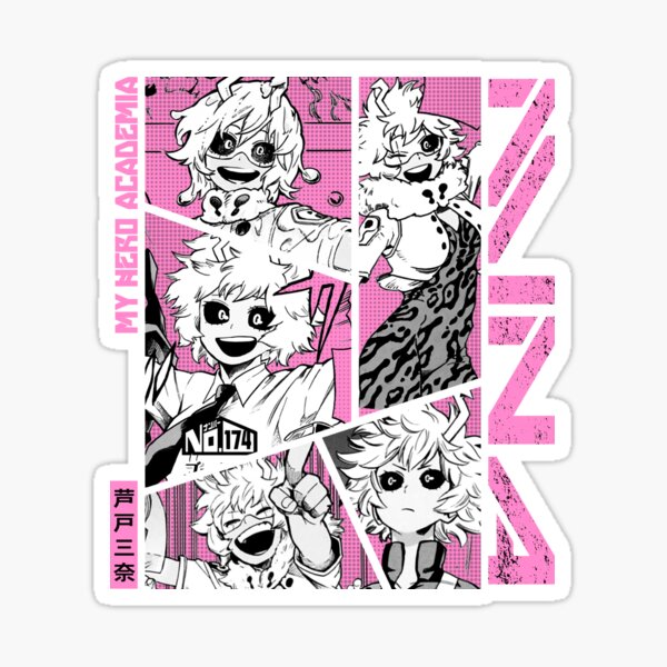 "Mina Ashido - My Hero Academia Manga Panel" Sticker by Nivrowide ...