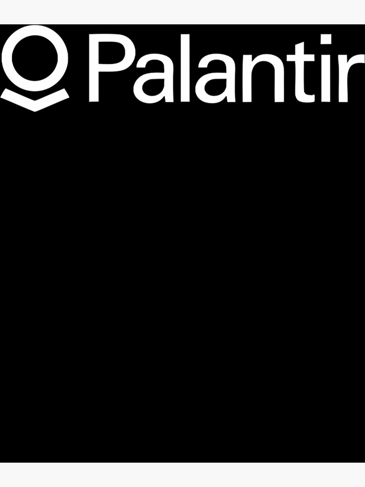 "Palantir Logo MERCHANDISE" Poster for Sale by miasiagodofredo | Redbubble
