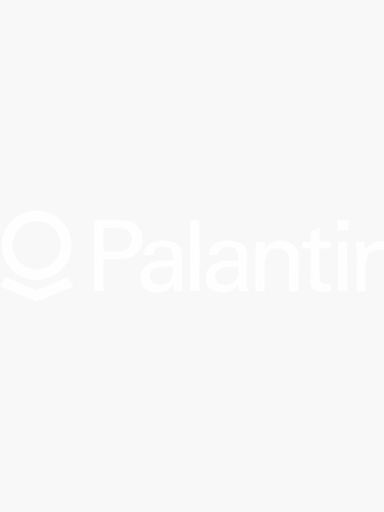"Palantir Logo MERCHANDISE" Sticker by miasiagodofredo | Redbubble
