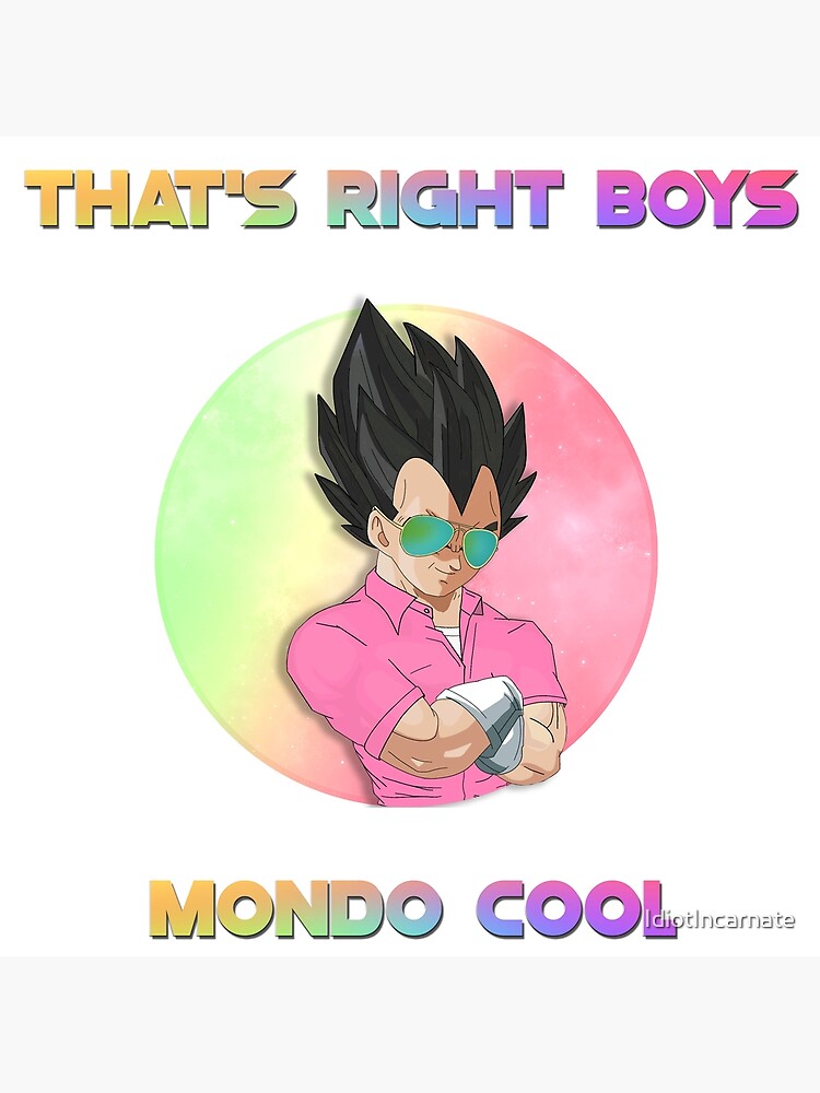"Dragon Ball - Vegeta - Mondo Cool" Poster by IdiotIncarnate | Redbubble